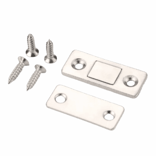 Roestvrijstalen magneet slotje. Sluiting voor o.a. kastdeur