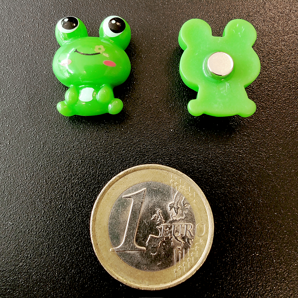 Vrolijke Groene Kikker Koelkastmagneetjes - Set van 5 Stuks